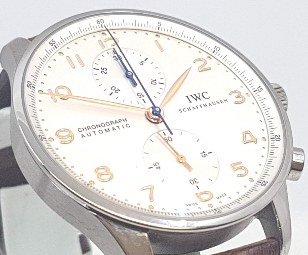 IWC Portuguese Chronograph IW371445 Box & Papers | Pawn Deluxe