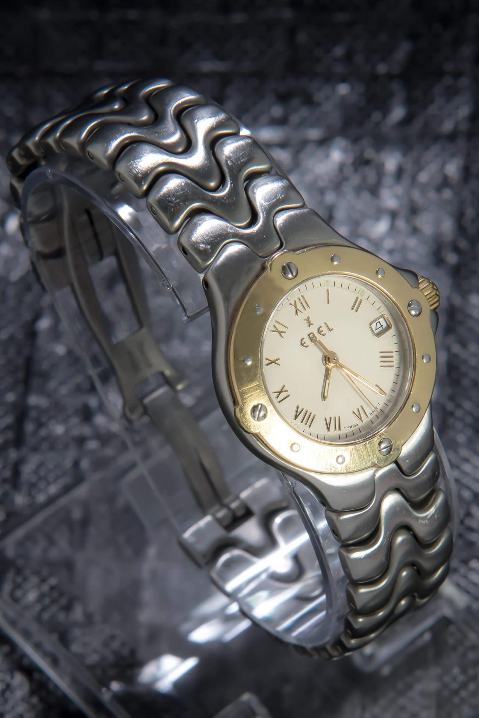 Ebel Sportwave E6087621 Gold/Steel Lady's Watch - Pawndeluxe