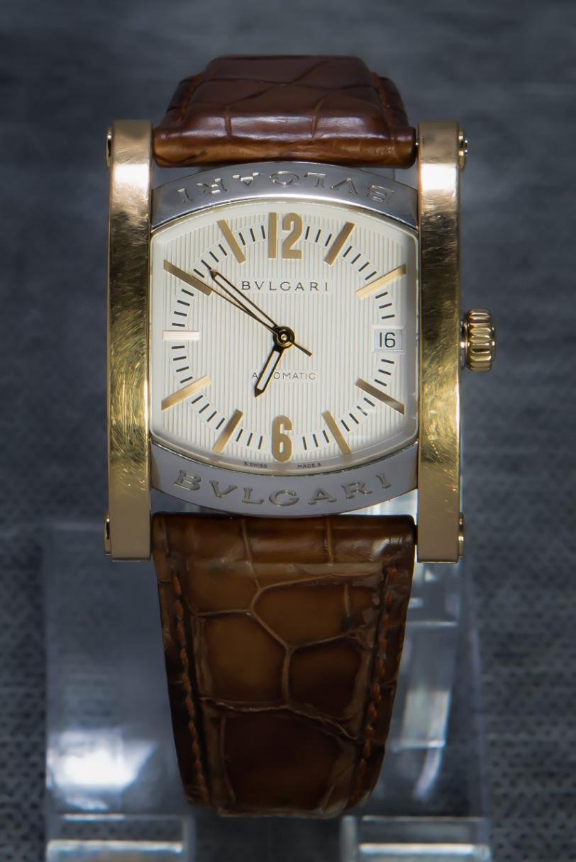 Bulgari Bvlgari Assioma A44SG 18K GoldSteel Rare Model AA44S ...