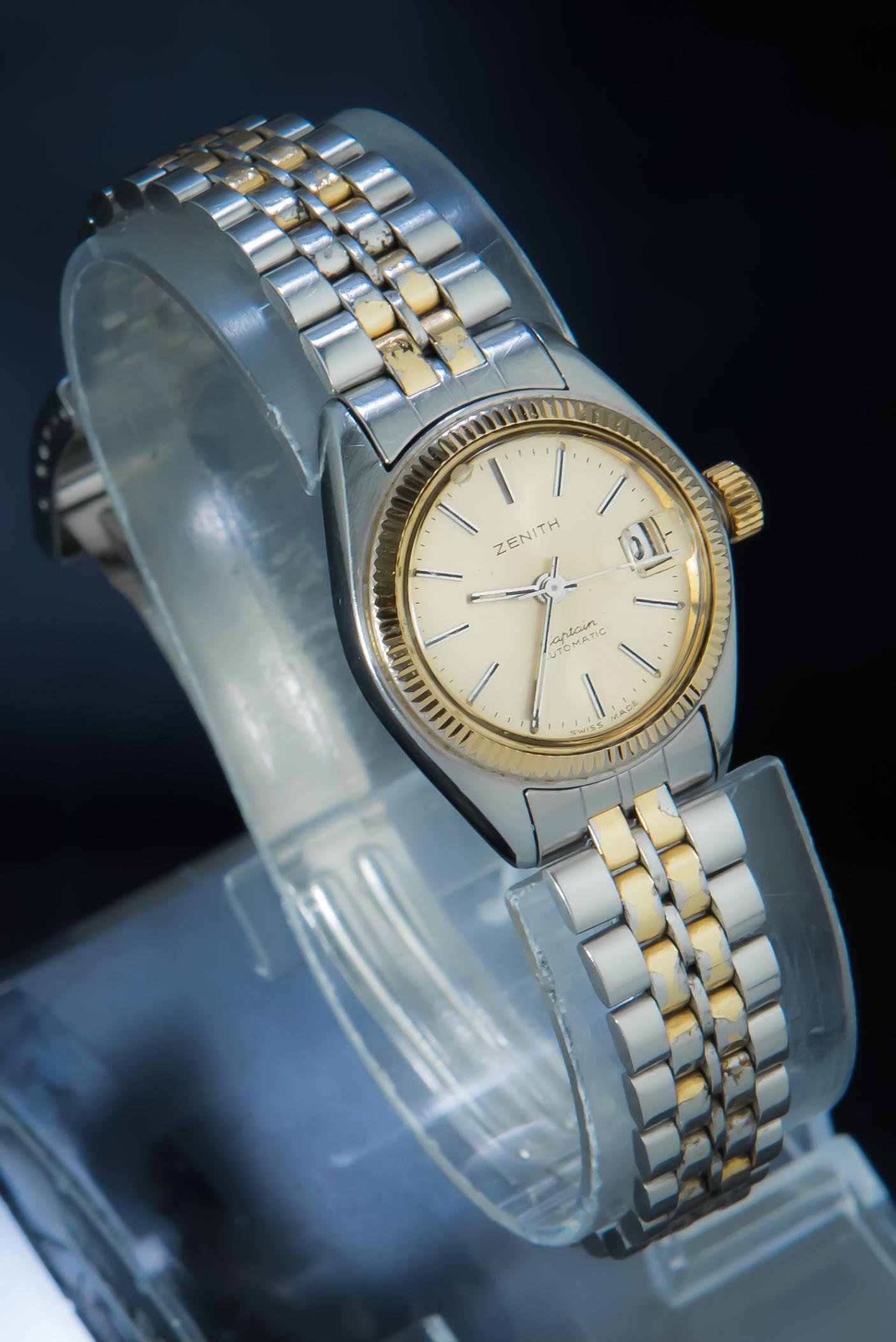 Zenith Vintage Captain Automatic Unique model Gold Plated - 8779 ...