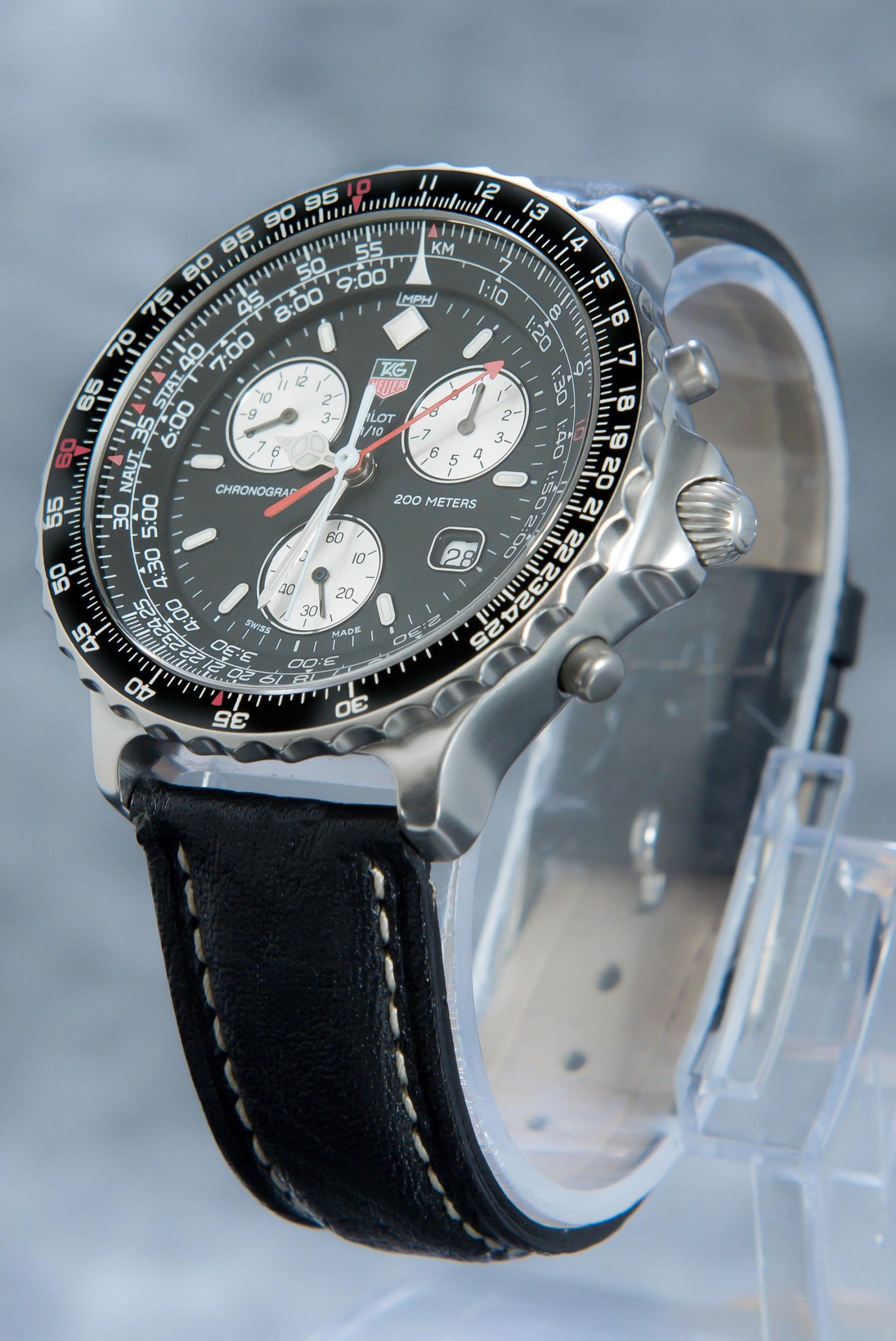 TAG Heuer Pilot Chronograph Date Tachometer - 530.806 | Pawn Deluxe