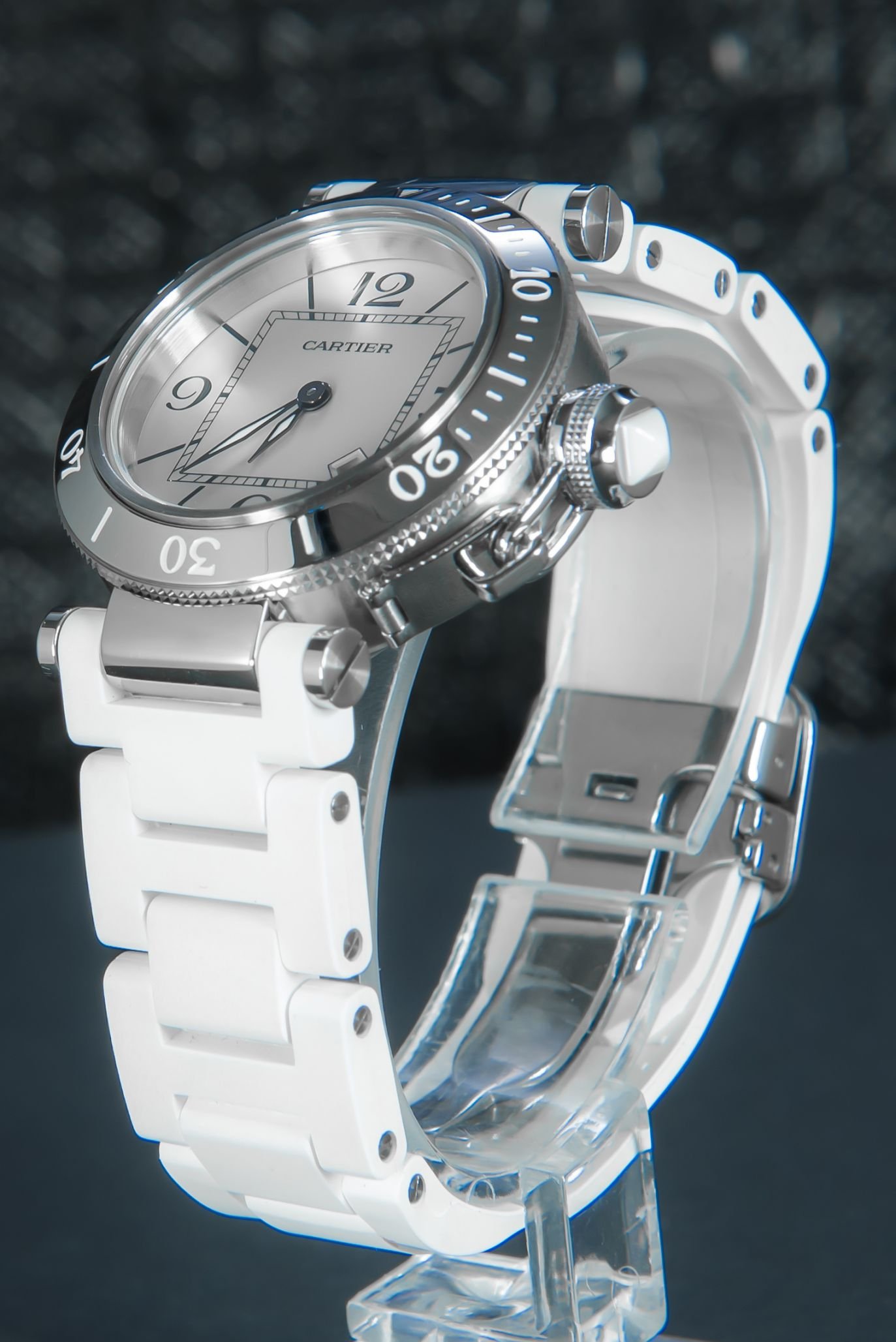 Cartier Pasha Seatimer 3025 Arabic Numerals Pawndeluxe