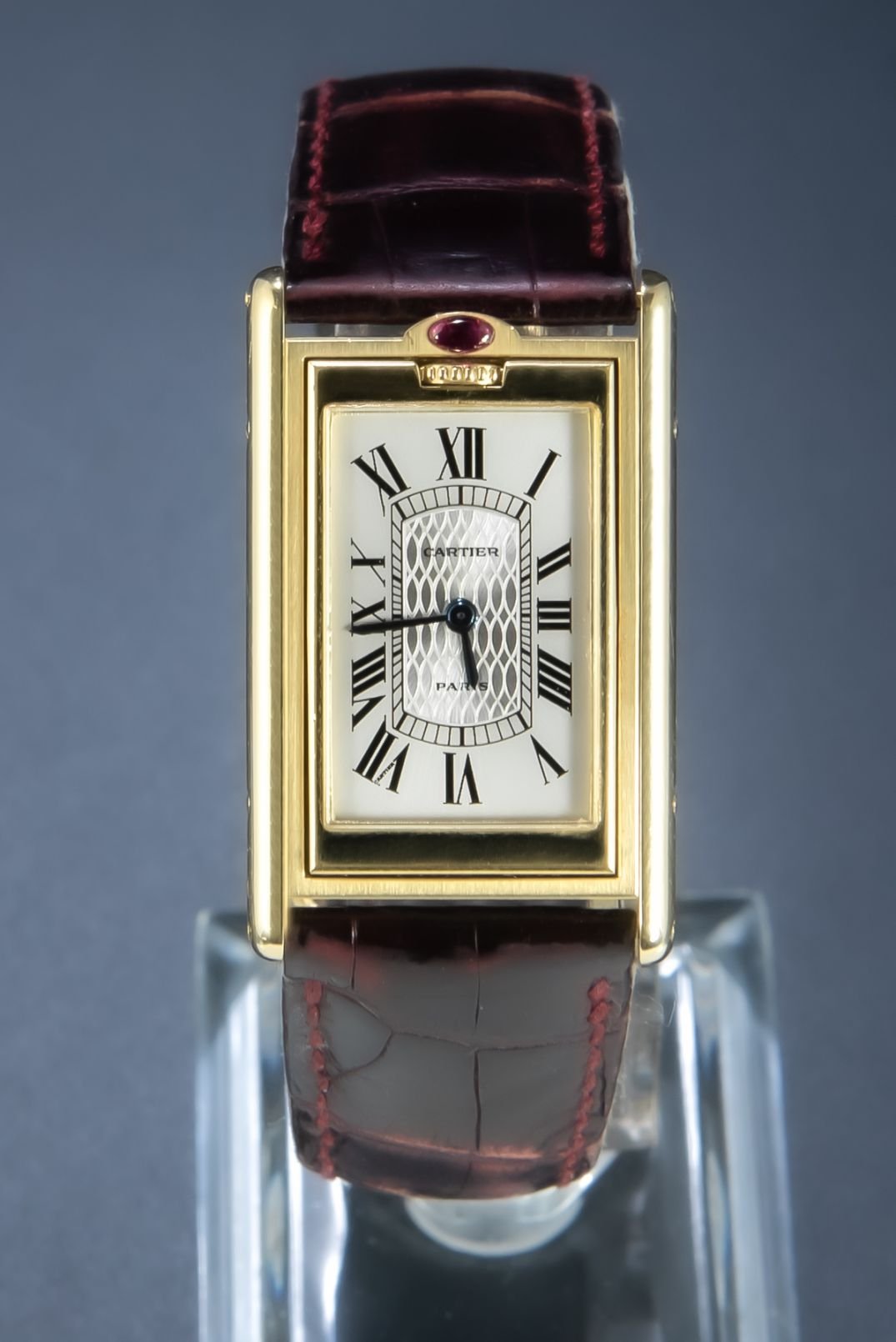 Cartier Tank Basculante Mecanique 18K Gold | Pawn Deluxe