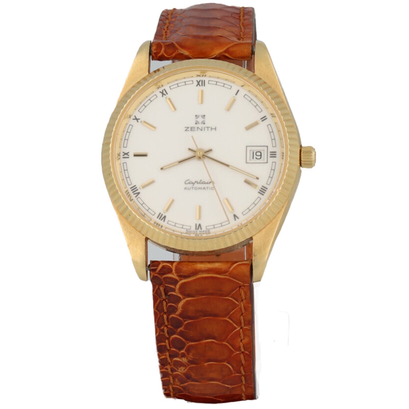 Zenith Captain Automatic Manufacture Caliber Grafted out 18K Solid ...