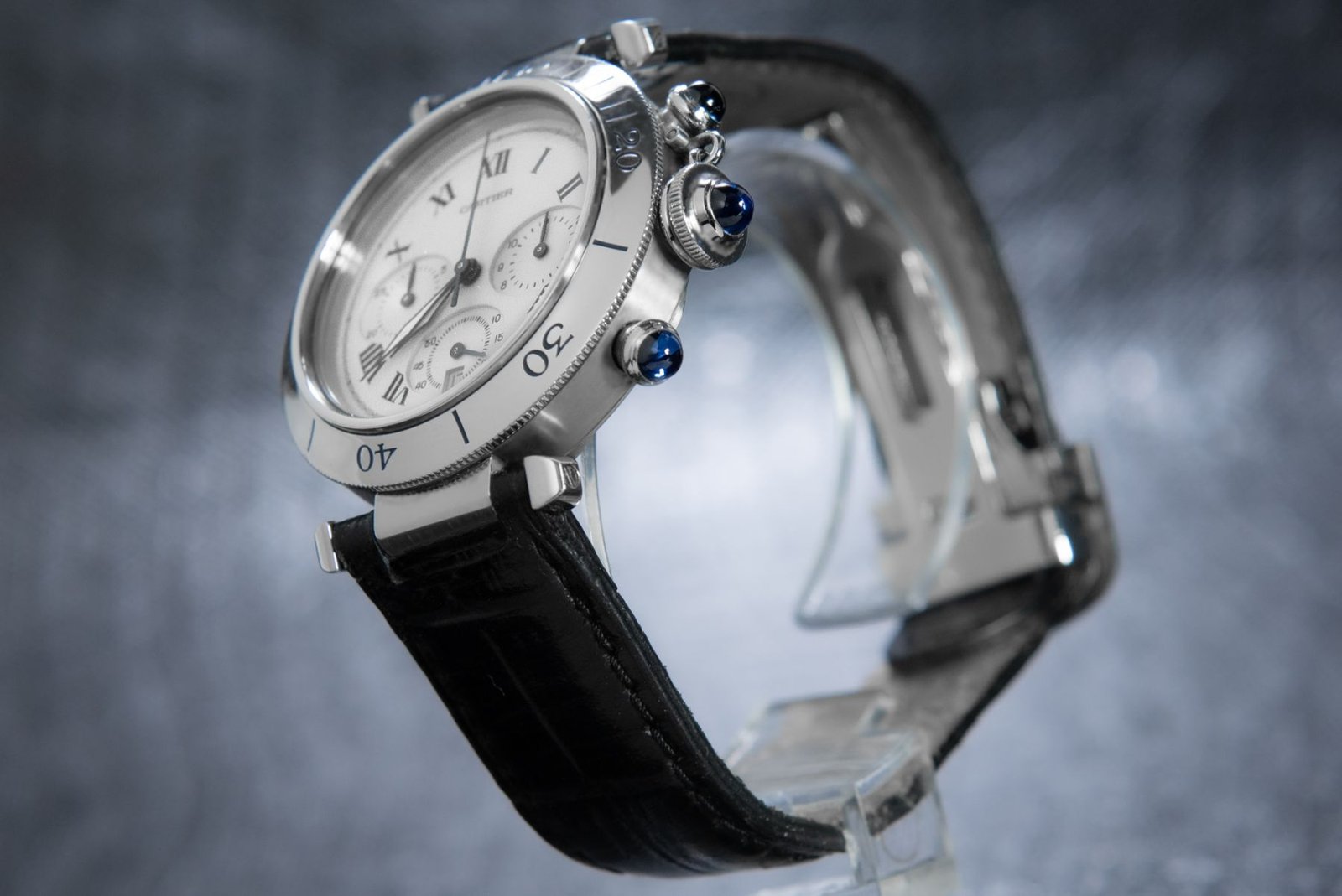 Cartier Pasha 1050 Chronograph Triple Counter - Pawndeluxe