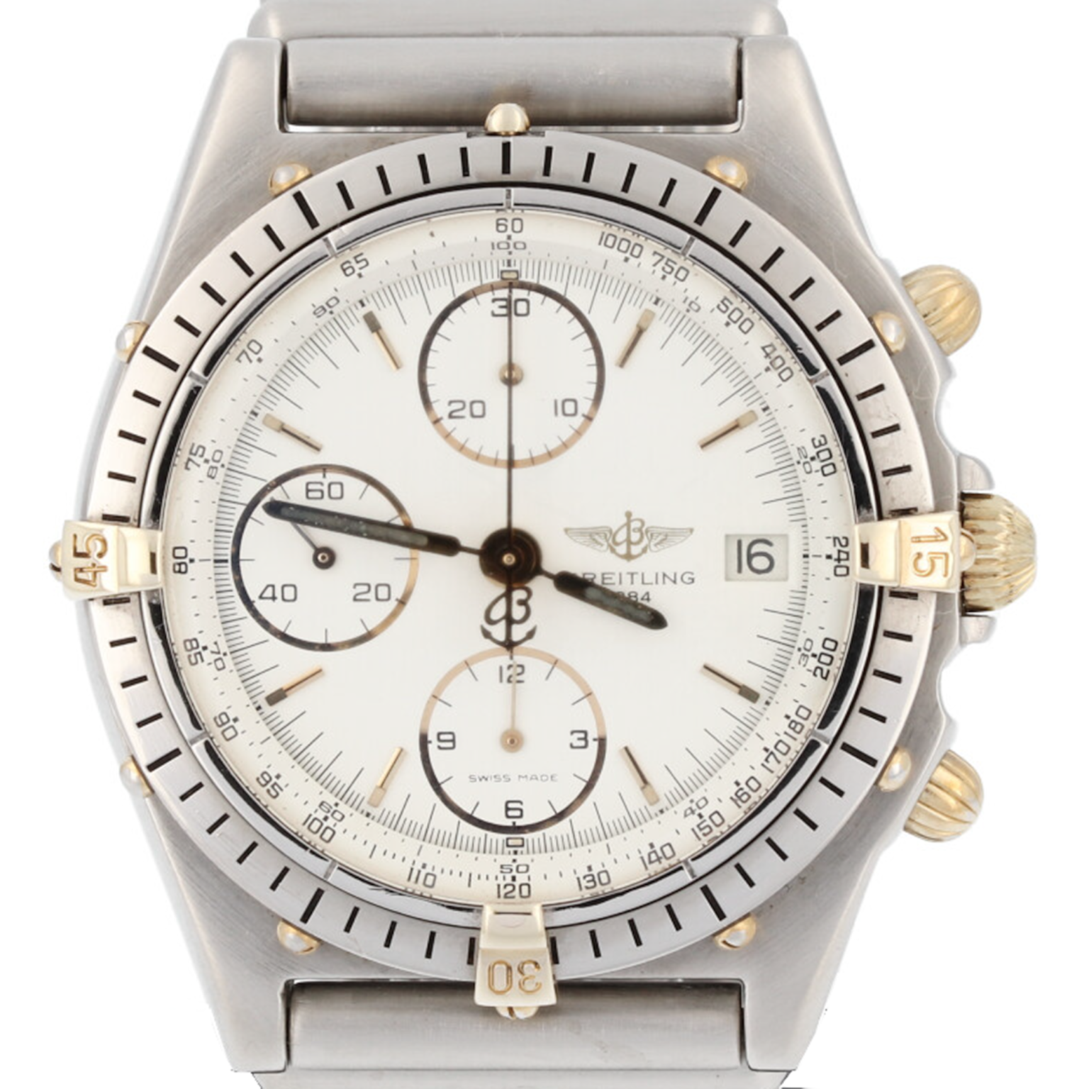 Eterna Automatic Chronograph 36mm - wanted' white dial Steel Bracelet - 685 1575 41 - Pawndeluxe ...