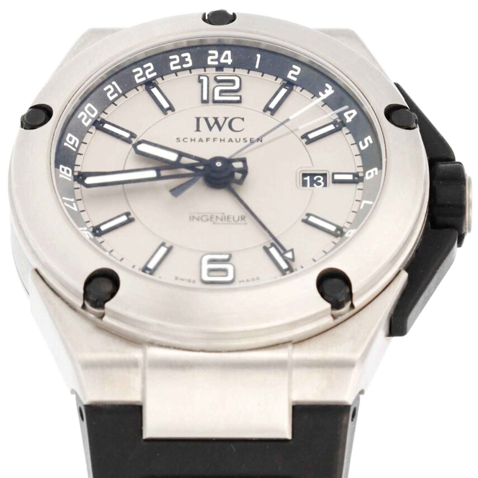 IWC Ingenieur Dual Time Titanium All Original Full Set - IW326403 ...