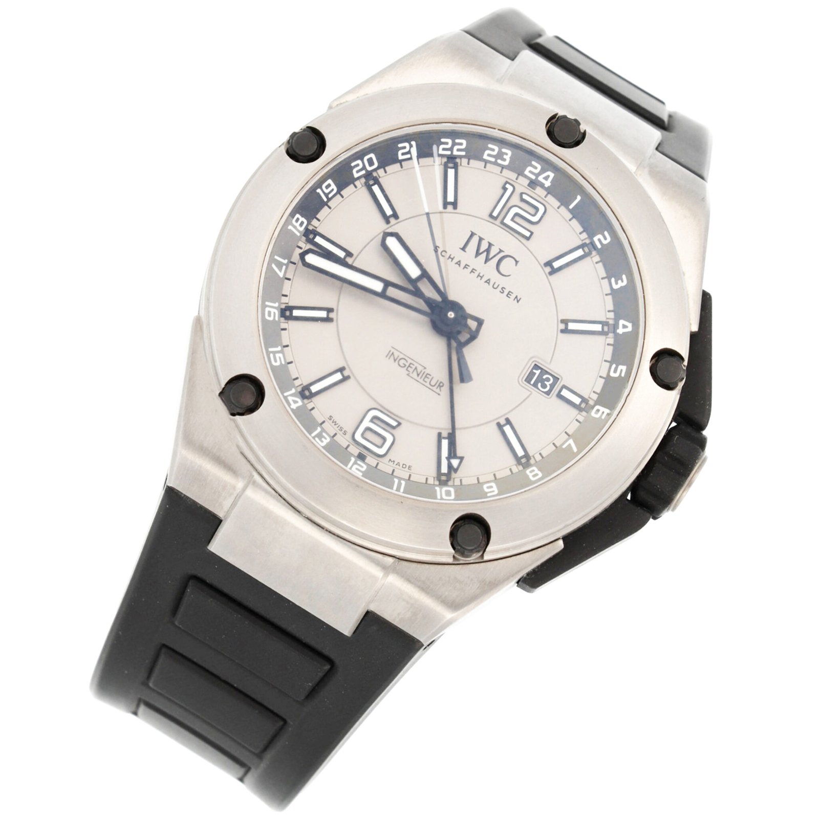 IWC Ingenieur Dual Time Titanium All Original Full Set - IW326403 ...