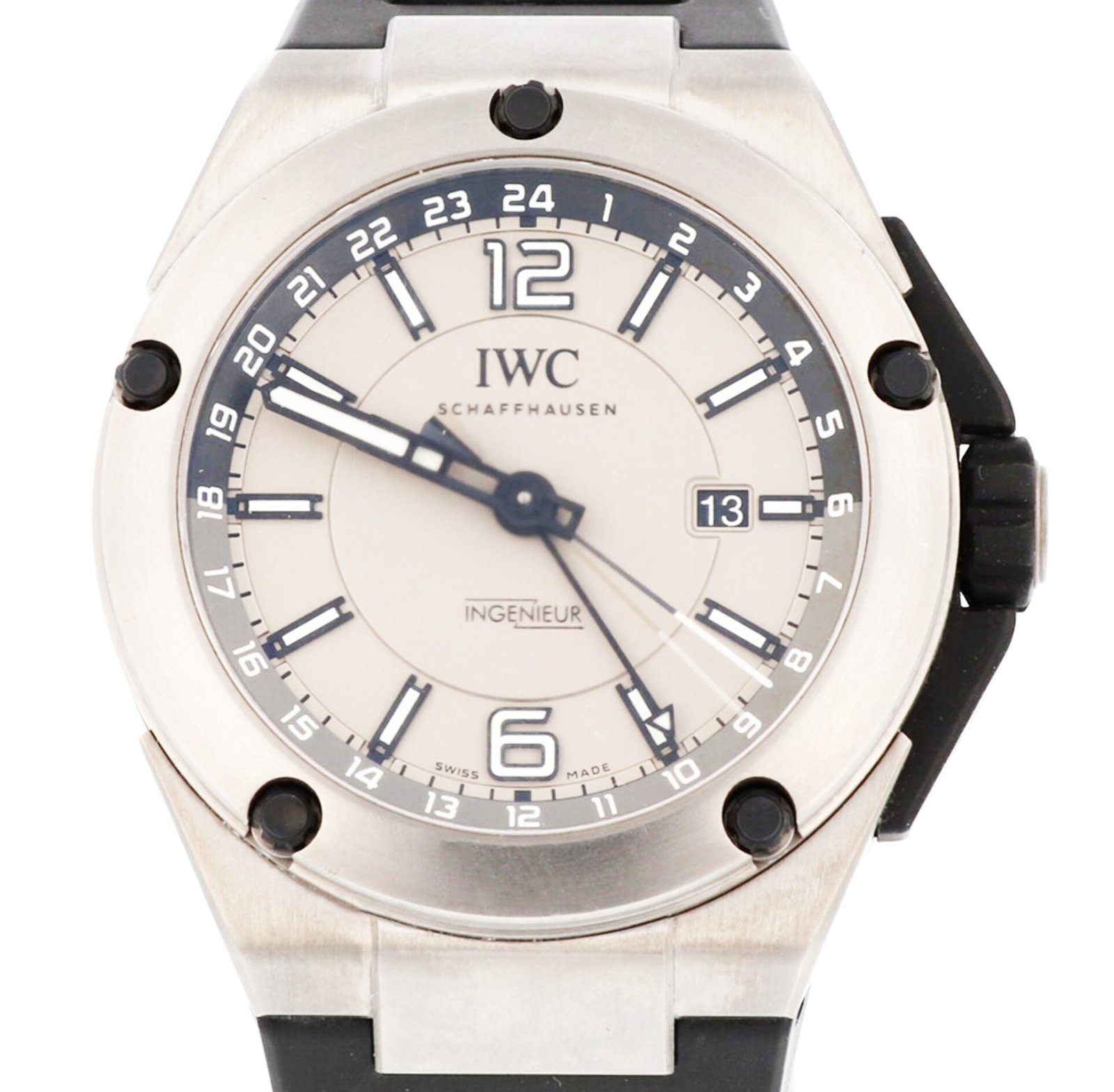 IWC Ingenieur Dual Time Titanium All Original Full Set - IW326403 ...