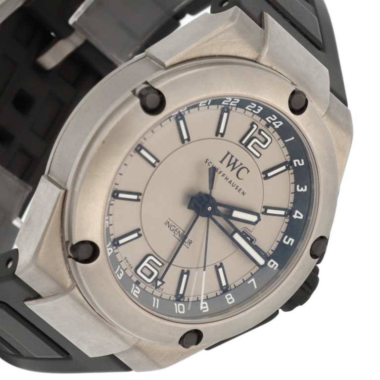 IWC Ingenieur Dual Time 45MM Automatic Rare Full Set Year 2020 Titanium ...
