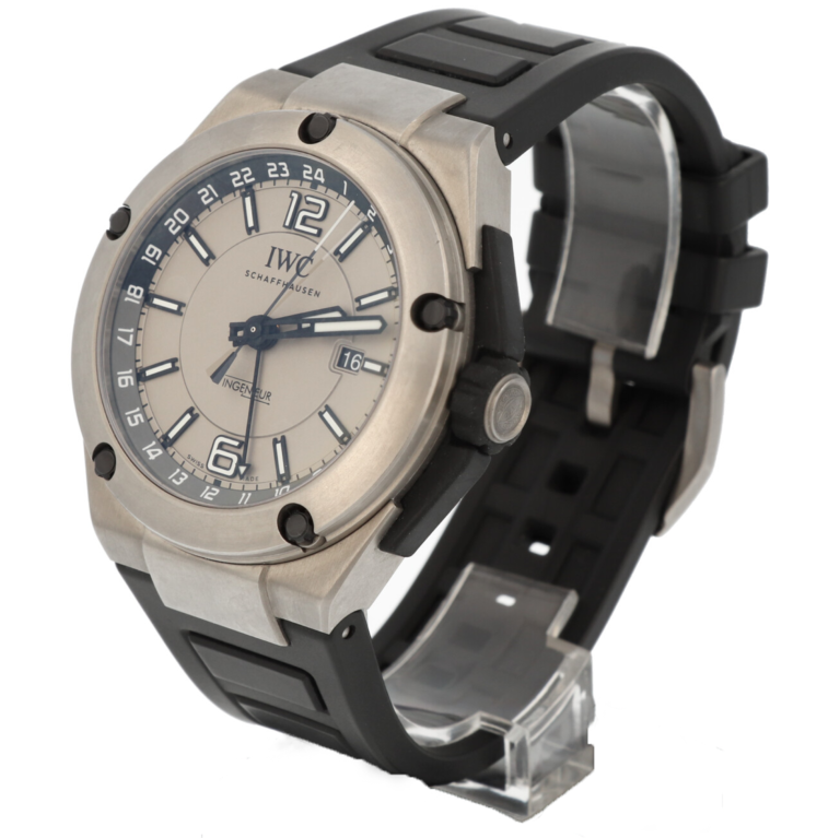 IWC Ingenieur Dual Time 45MM Automatic Rare Full Set Year 2020 Titanium ...